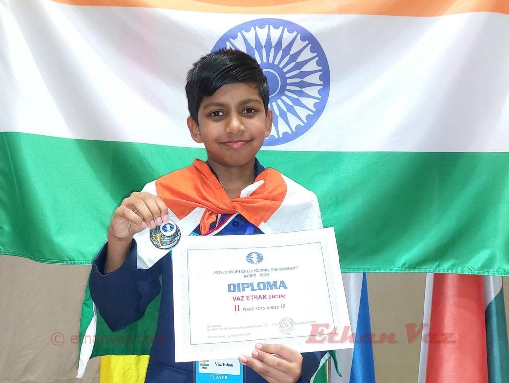 Ethan Wins Silver Medal at World Youth Chess Solving Championship ...