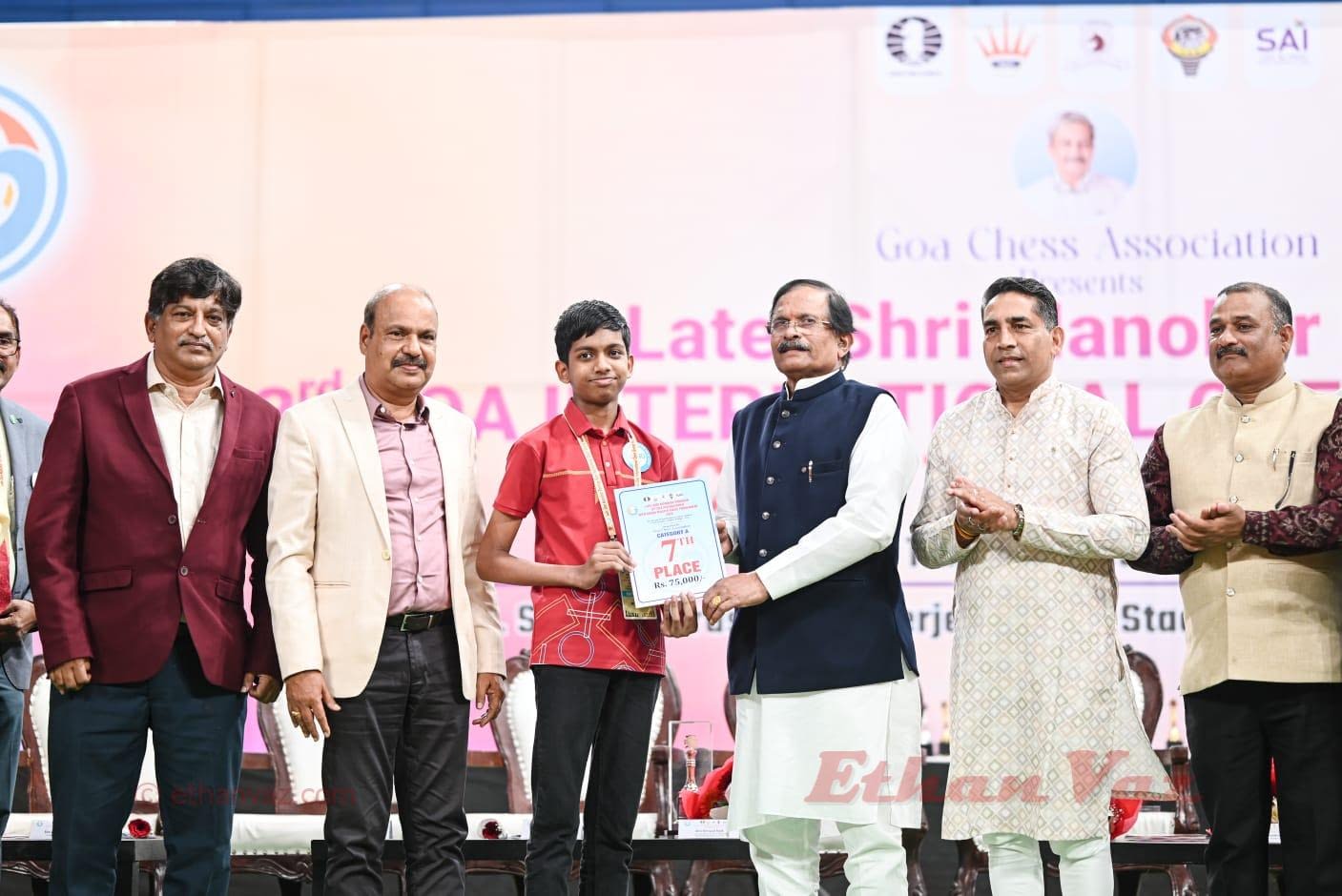 Ethan Shines at Goa International Open Grandmaster Chess Tournament ...